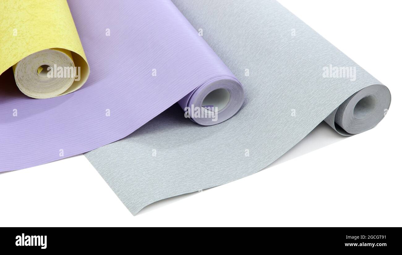 Wallpapers isolated on white Stock Photo - Alamy