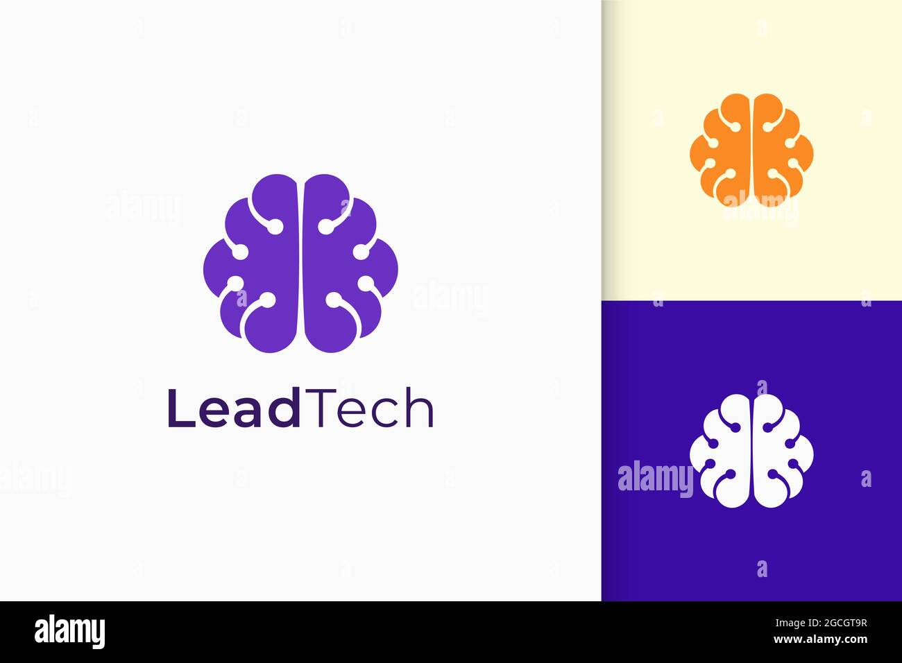 Genius smart logo in Stock Vector Images - Alamy