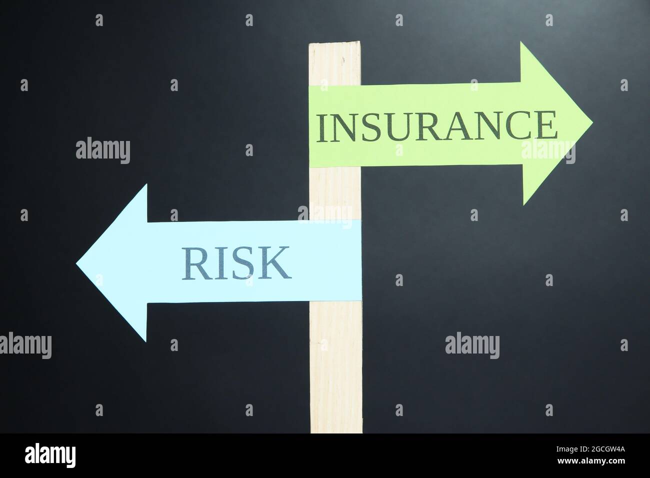 Conceptual road signs on choice and decisions Stock Photo - Alamy