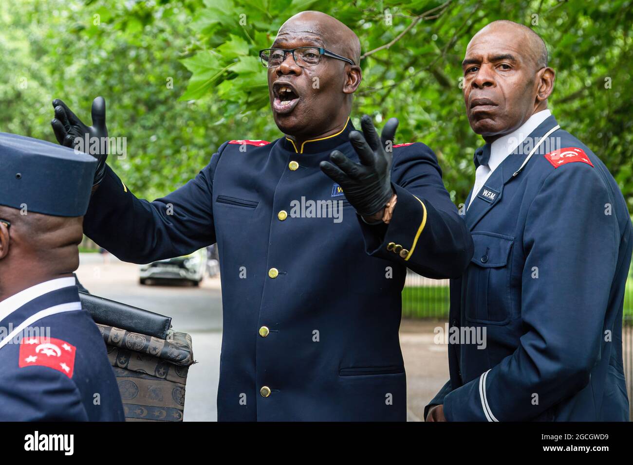 London, UK. 08th Aug, 2021. Leo Muhammad speaks at speakers Corner in ...