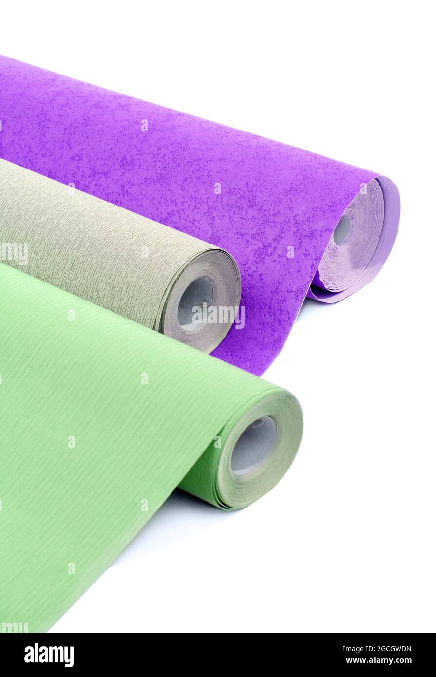 Wallpapers isolated on white Stock Photo - Alamy