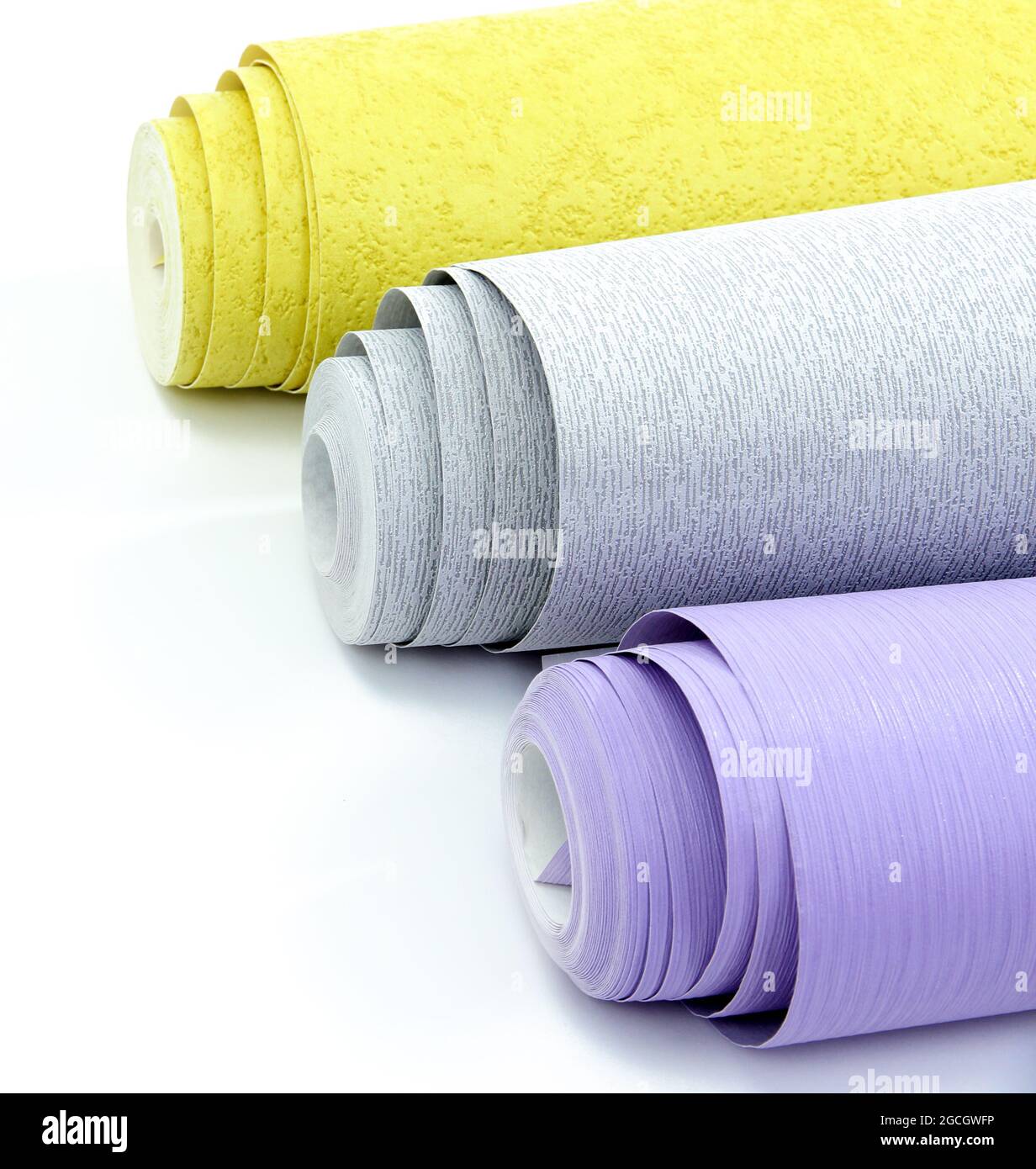 Wallpapers isolated on white Stock Photo - Alamy