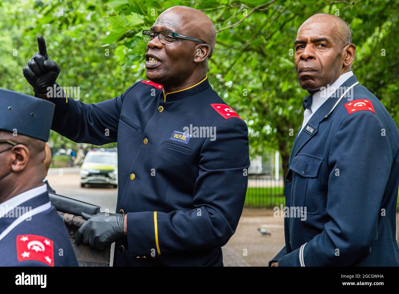 Leo Muhammad speaks at speakers Corner in London. Speakers' Corner is a ...