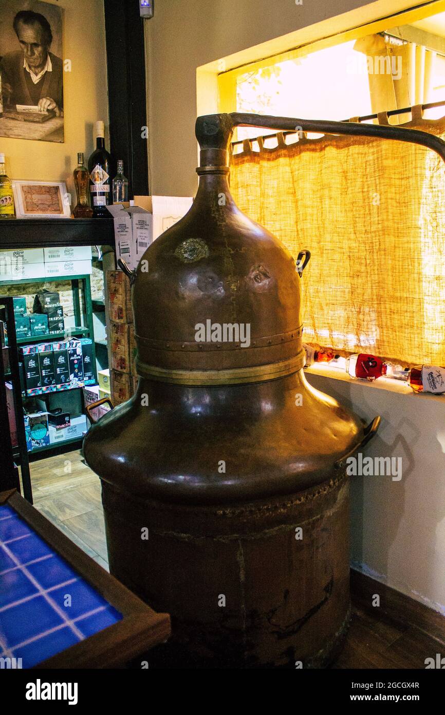 Carmona Spain August 03, 2021 Inside view of Anise Factory Los Hermanos ...
