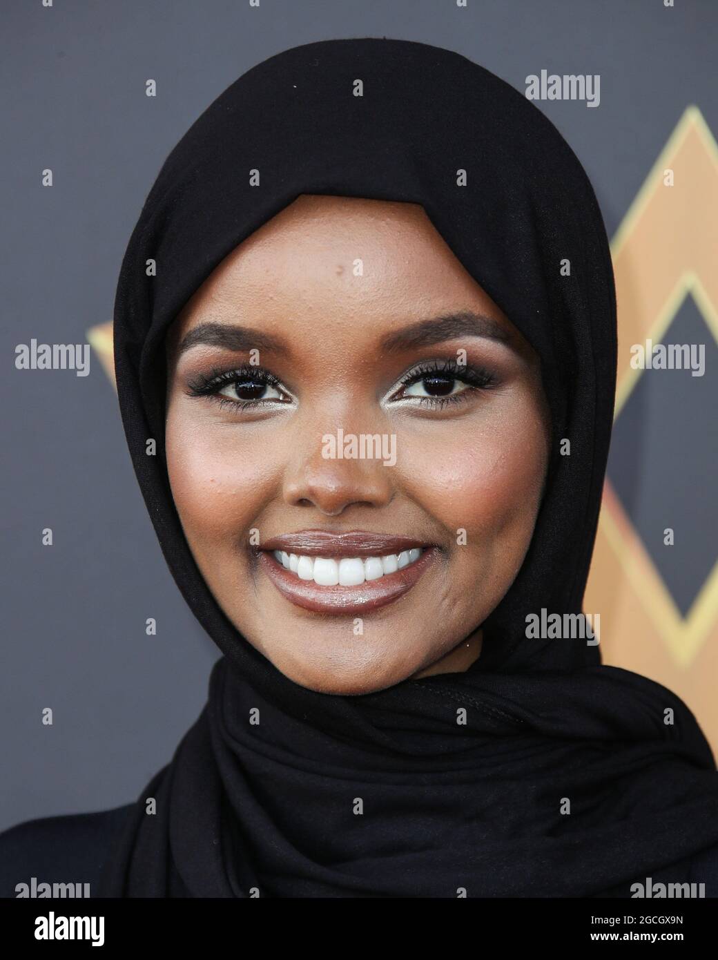 MARINA DEL REY, LOS ANGELES, CALIFORNIA, USA - AUGUST 08: Model Halima ...