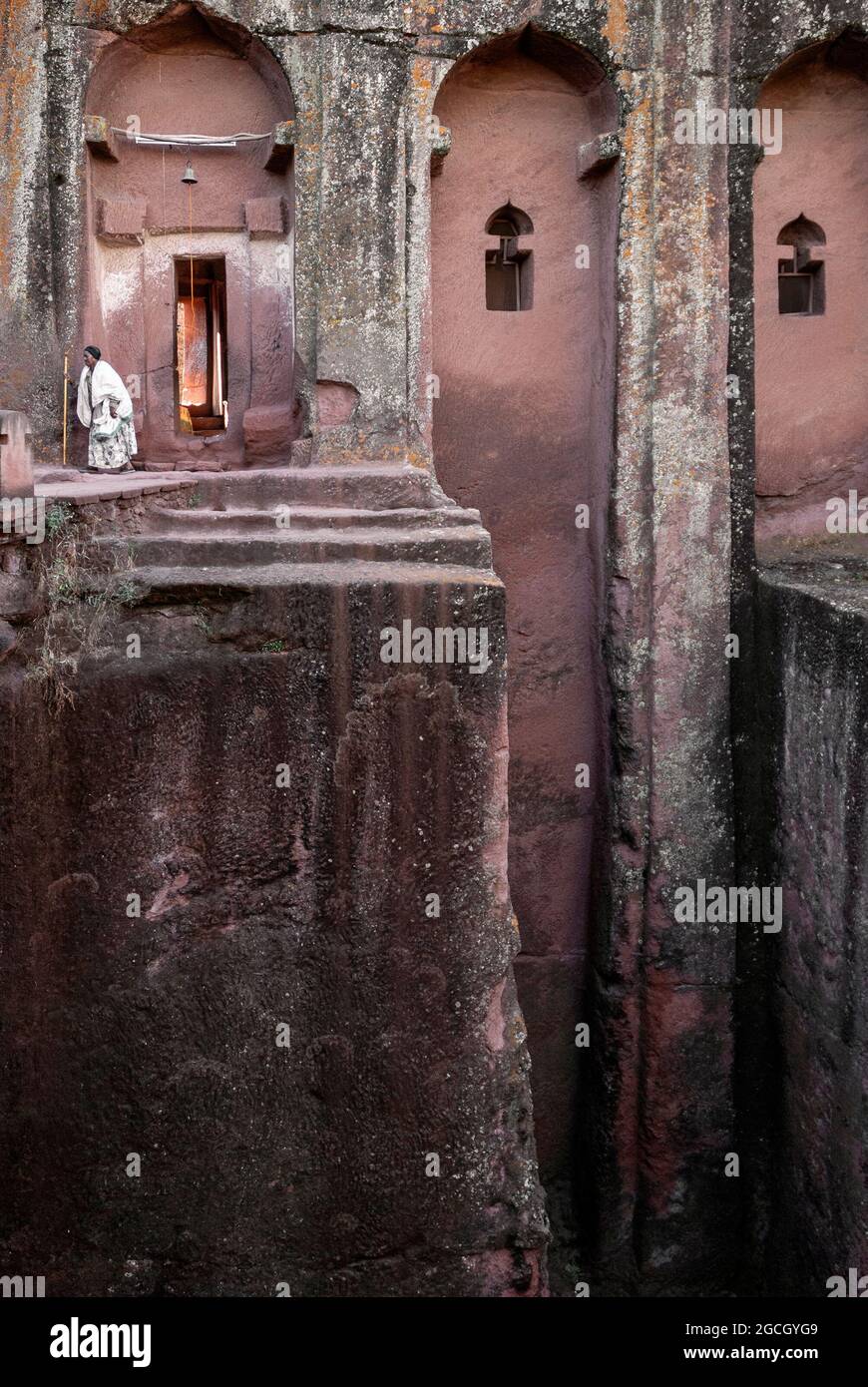 lalibela ancient rock-hewn monolithic churches landmark UNESCO heritage ...