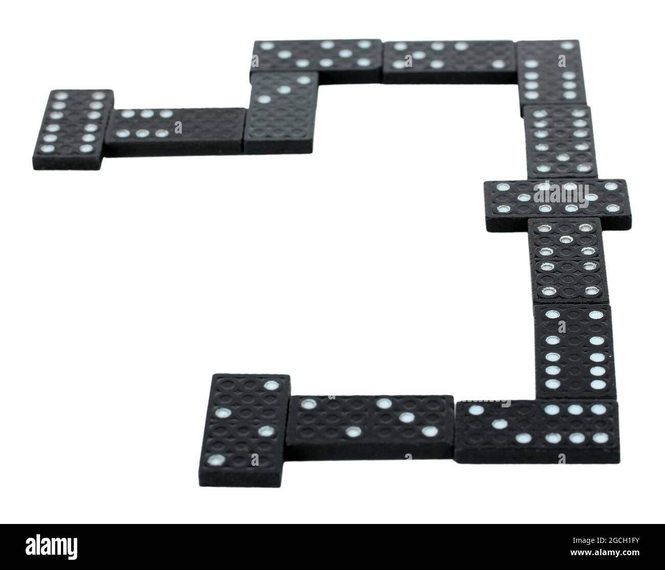 Dominoes isolated on white Stock Photo - Alamy