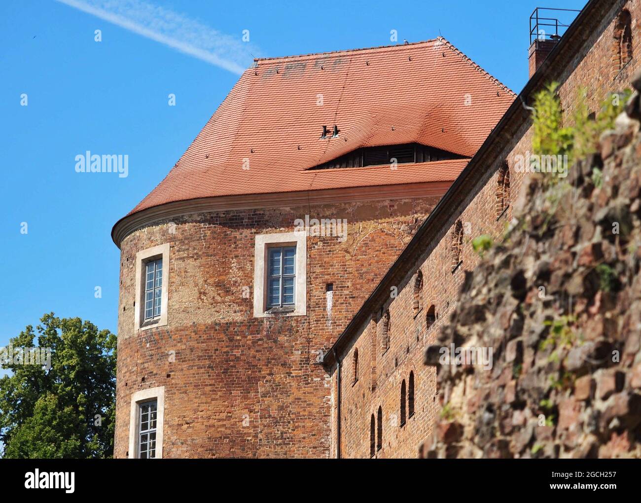 26 July 2021, Brandenburg, Bad Belzig: The entrance side at the ...
