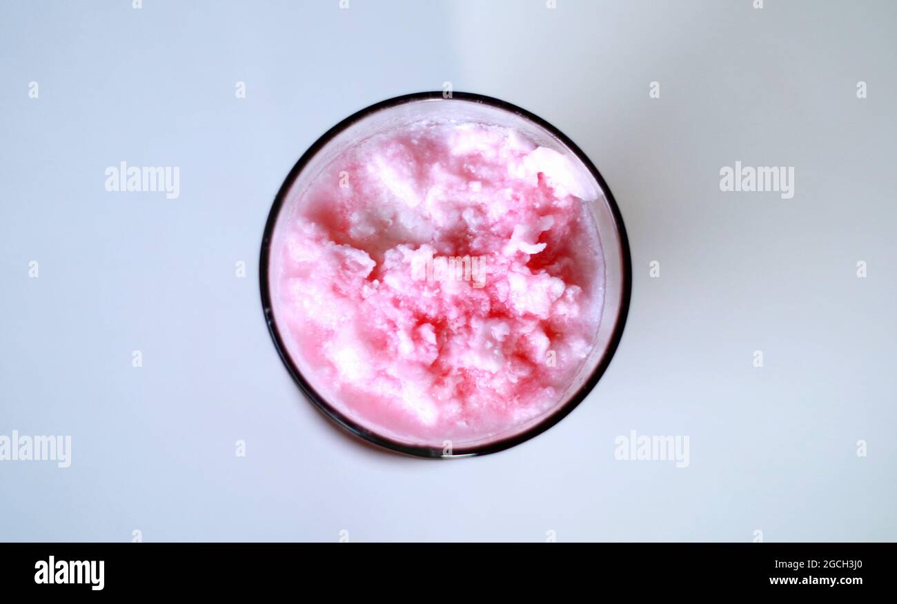 Kopyor coconut ice on white background Stock Photo - Alamy