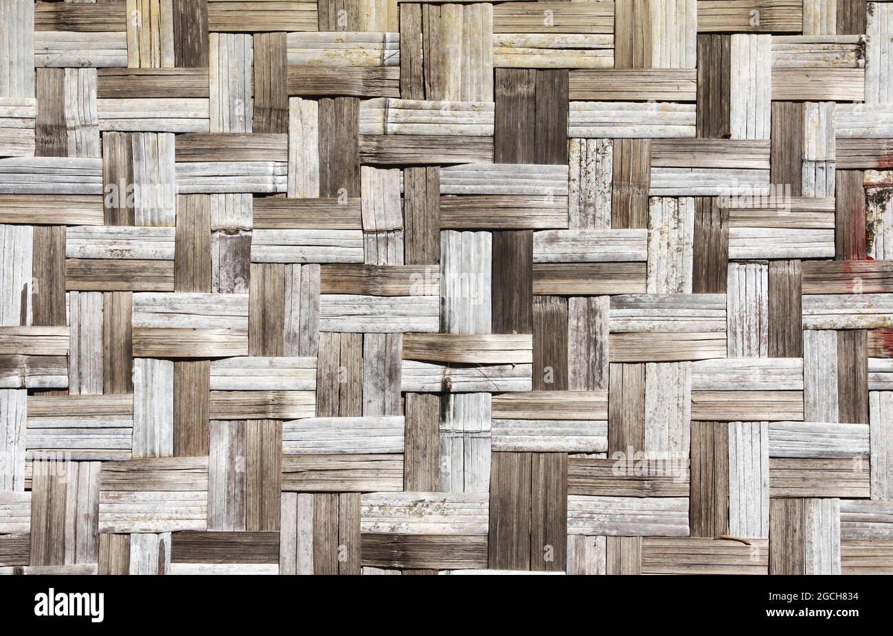 Texture of the old wicker mat of bamboo. Horizontal or vertical ...