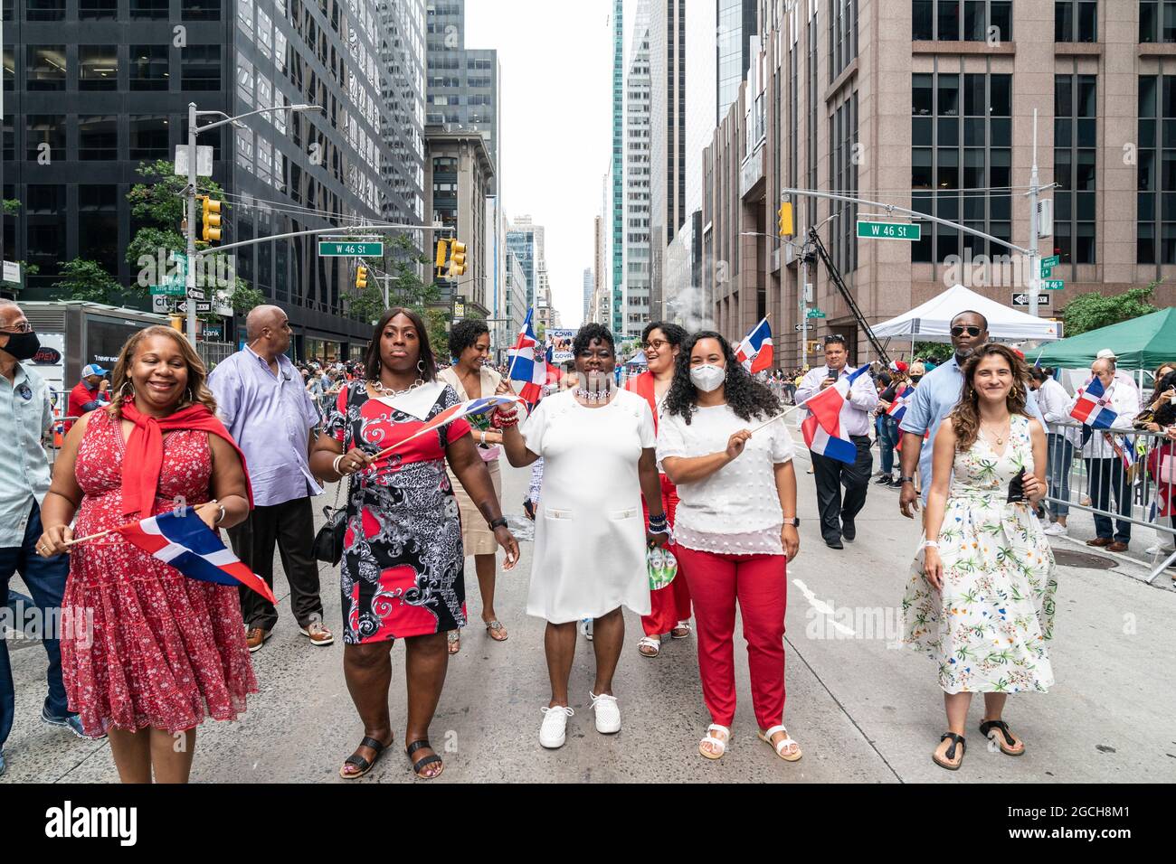 New York, NY - August 8, 2021: Vanessa Gibson and Bronx district ...