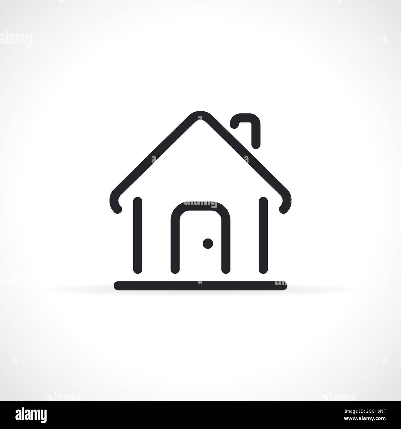 Home icon linear vector Stock Vector Images - Alamy
