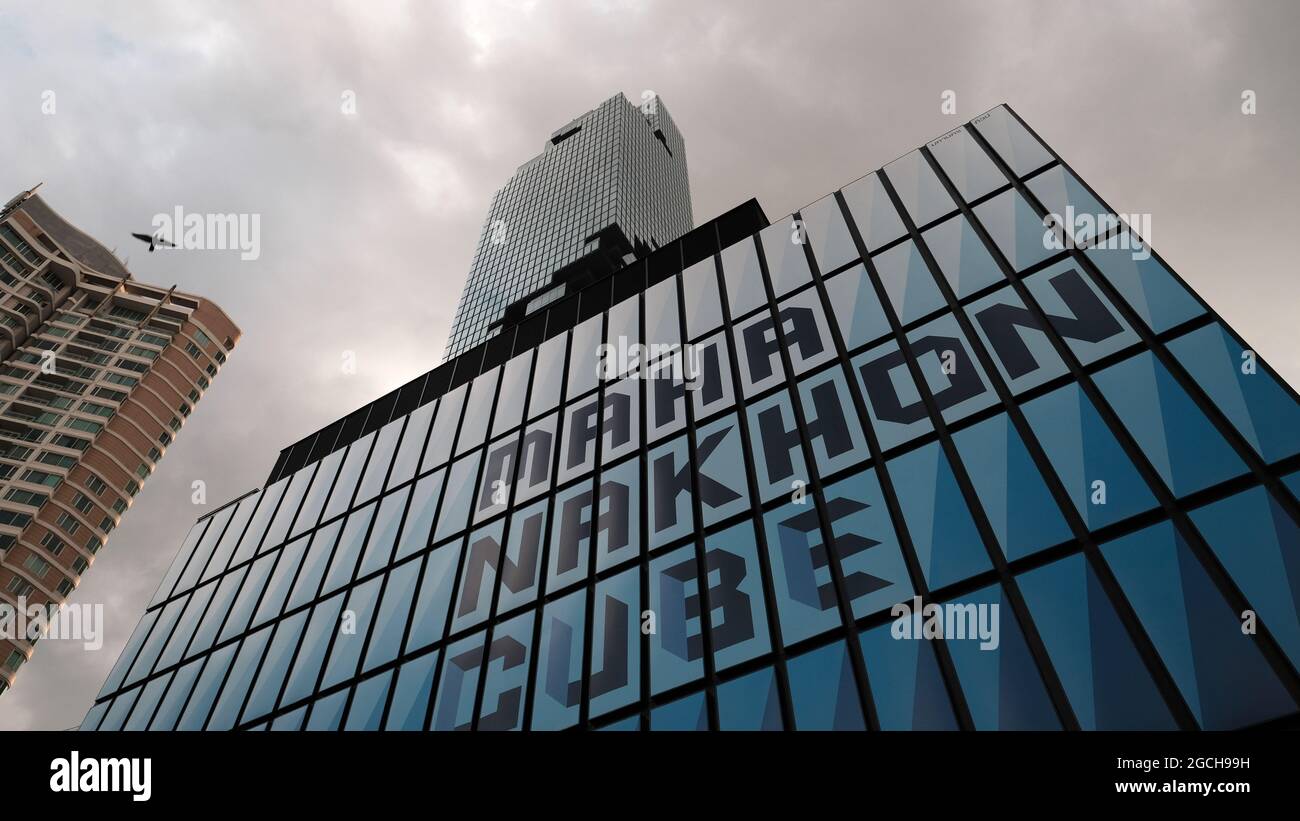King Power Tower Mahanakhon Building aka LEGO BUILDING Bangkok Thailand ...