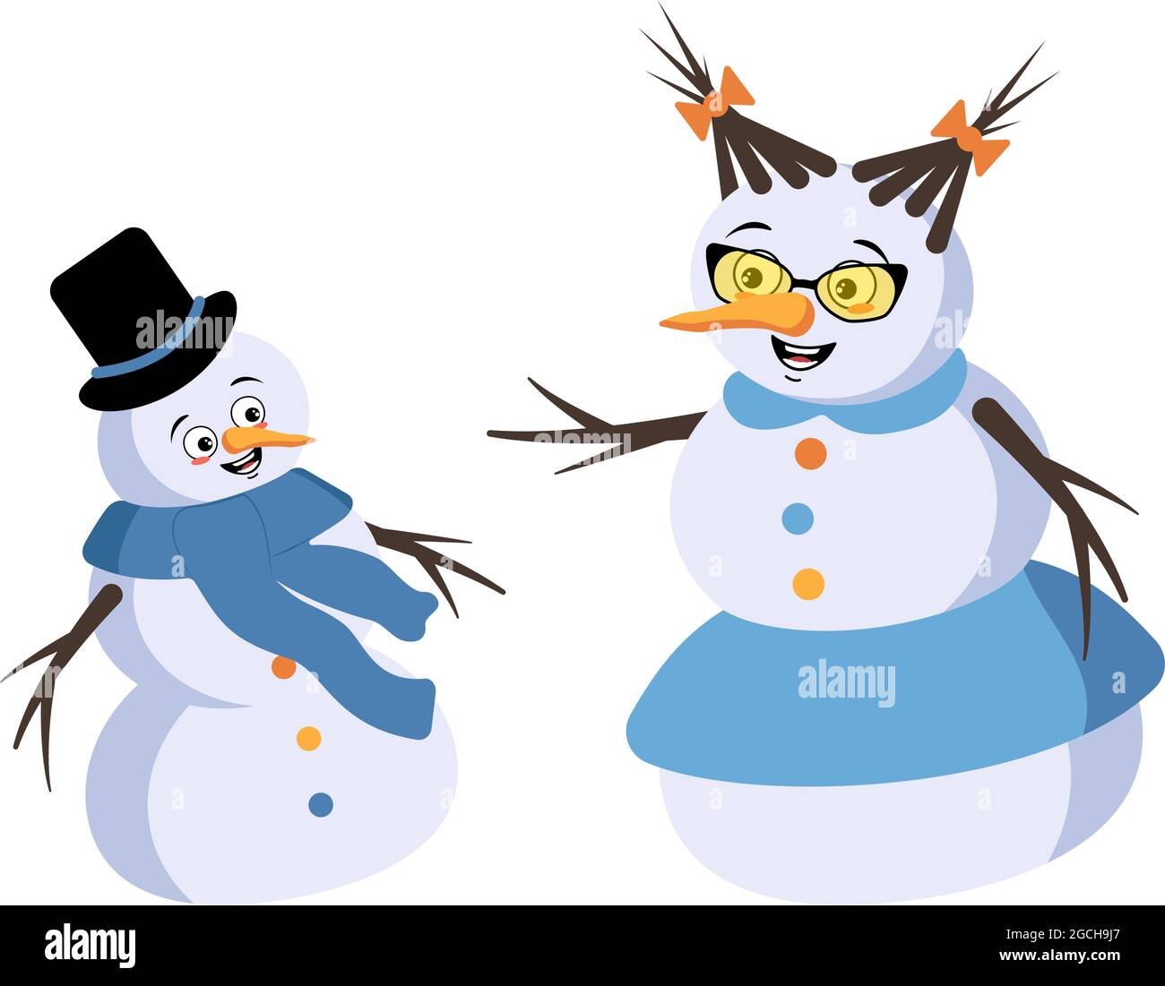 Happy Snowman Eyes Clipart