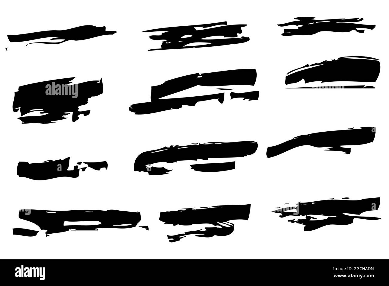 Vector Scribble Hand Draw Sketch Horizontal Line for your design ...