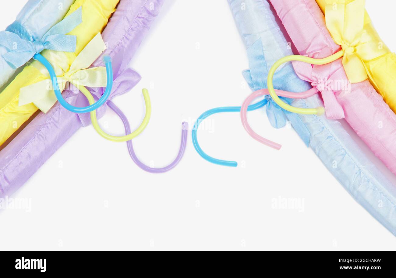 Beautiful hangers close up Stock Photo - Alamy