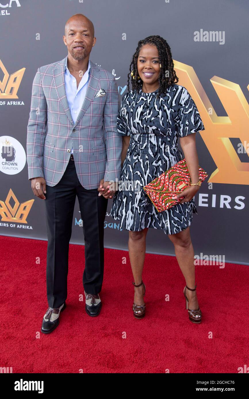 Marina Del Rey, CAlifornia, USA. 08th Aug, 2021. Tariq Walker, Malinda ...