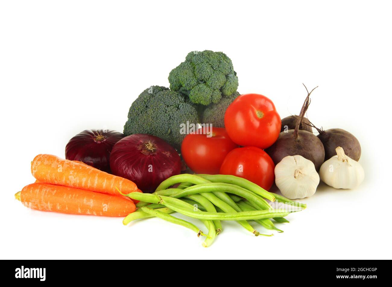 Composition of different vegetables isolated on white Stock Photo - Alamy