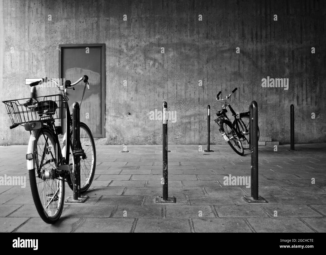 Cycle parking Black and White Stock Photos & Images - Alamy