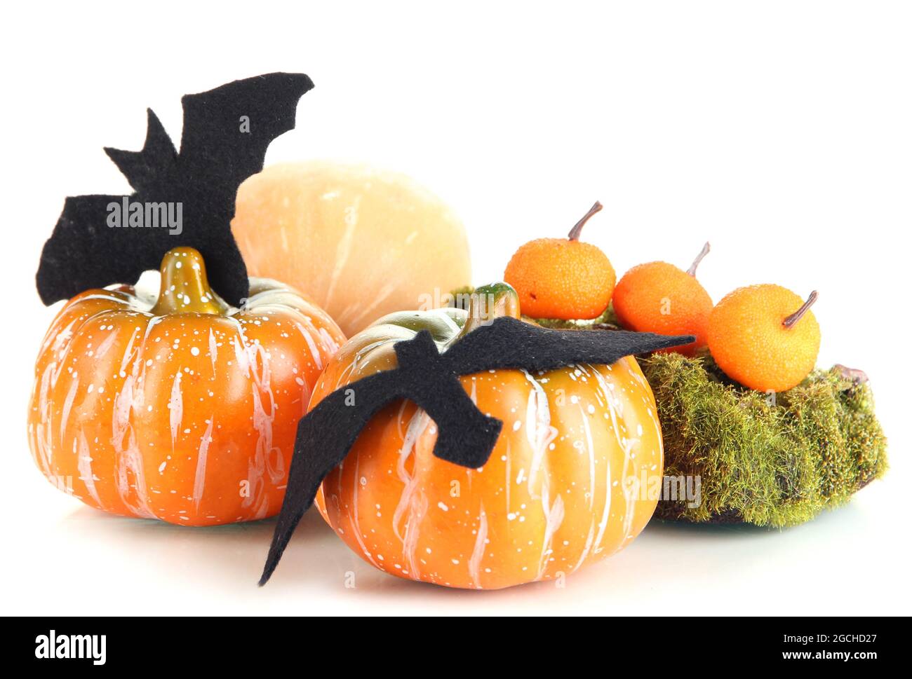 Halloween composition, isolated on white Stock Photo - Alamy
