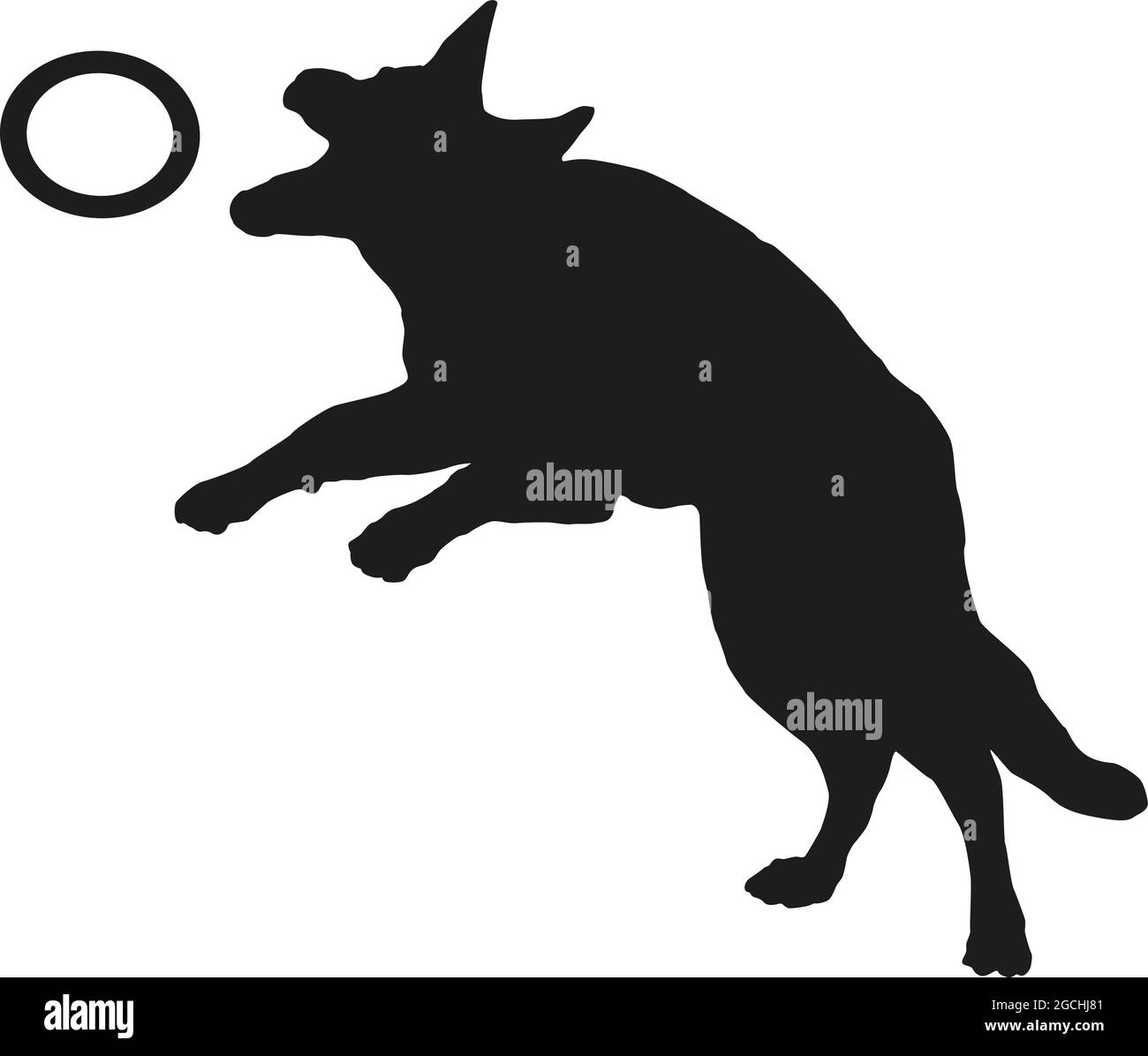 Jumping Puppy Silhouette