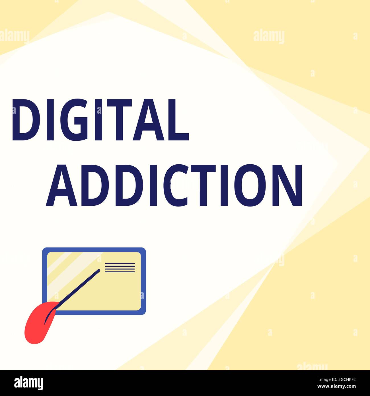Inspiration showing sign Digital Addiction. Business idea disorder that ...