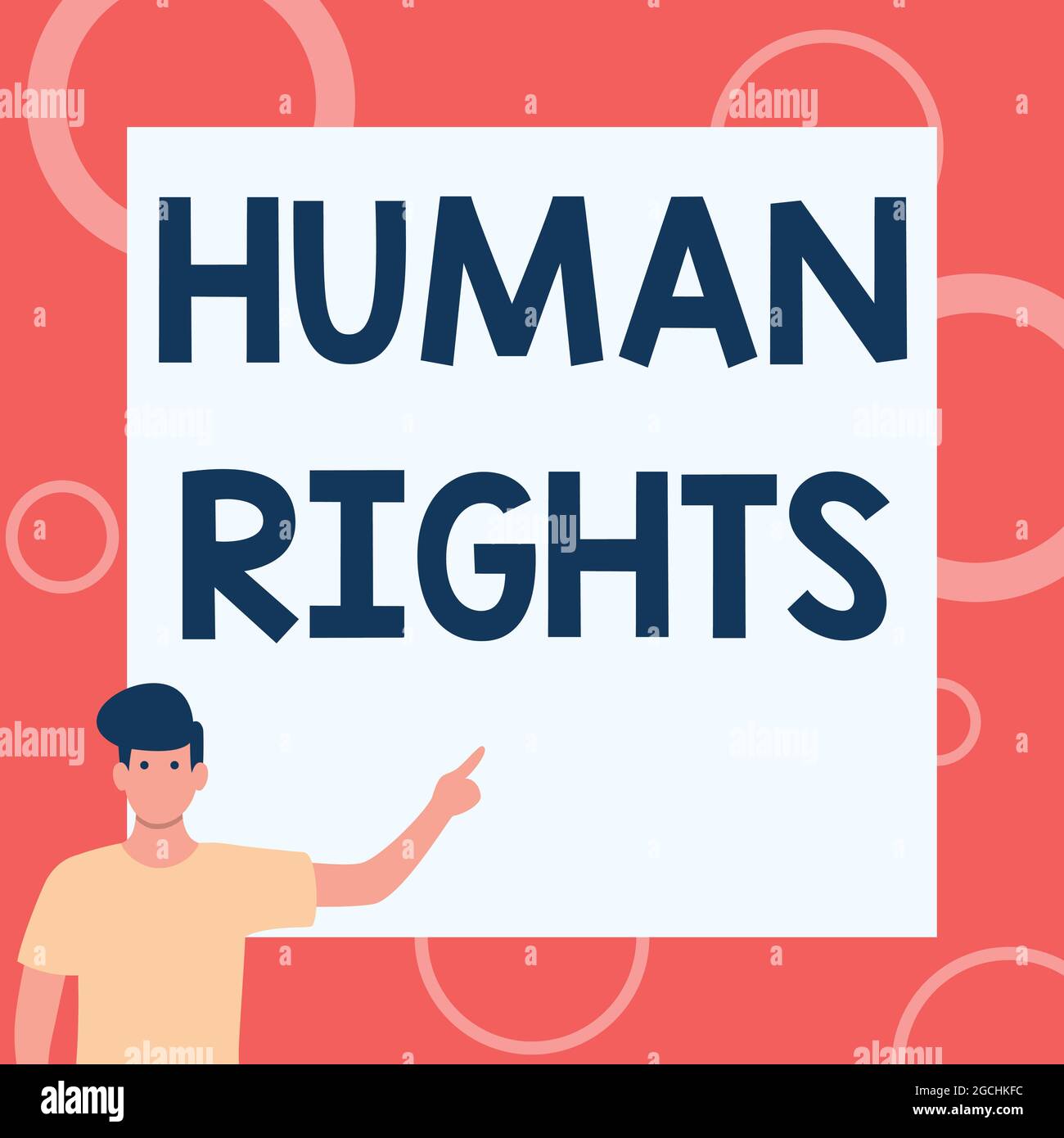 Text sign showing Human Rights. Concept meaning the equality of ...