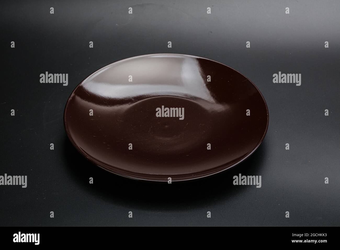 Empty color plate for kitchen isolated Stock Photo - Alamy