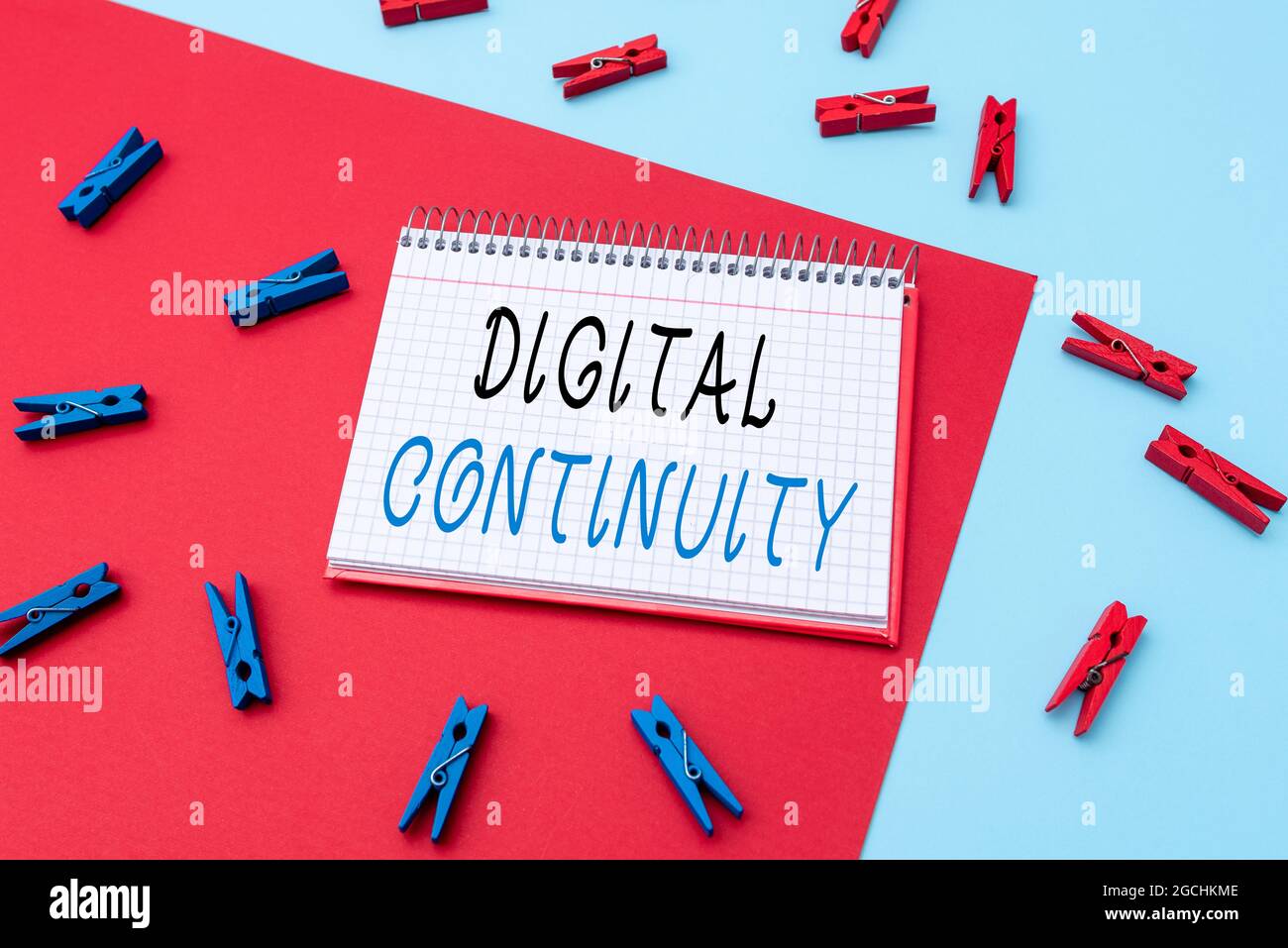 Handwriting text Digital Continuity. Business approach ability to ...