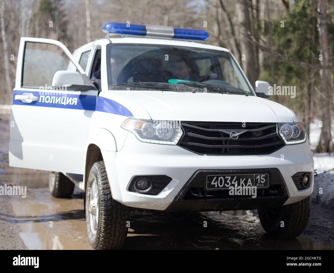 A UAZ-469 off-road military light utility vehicle seen during the ...