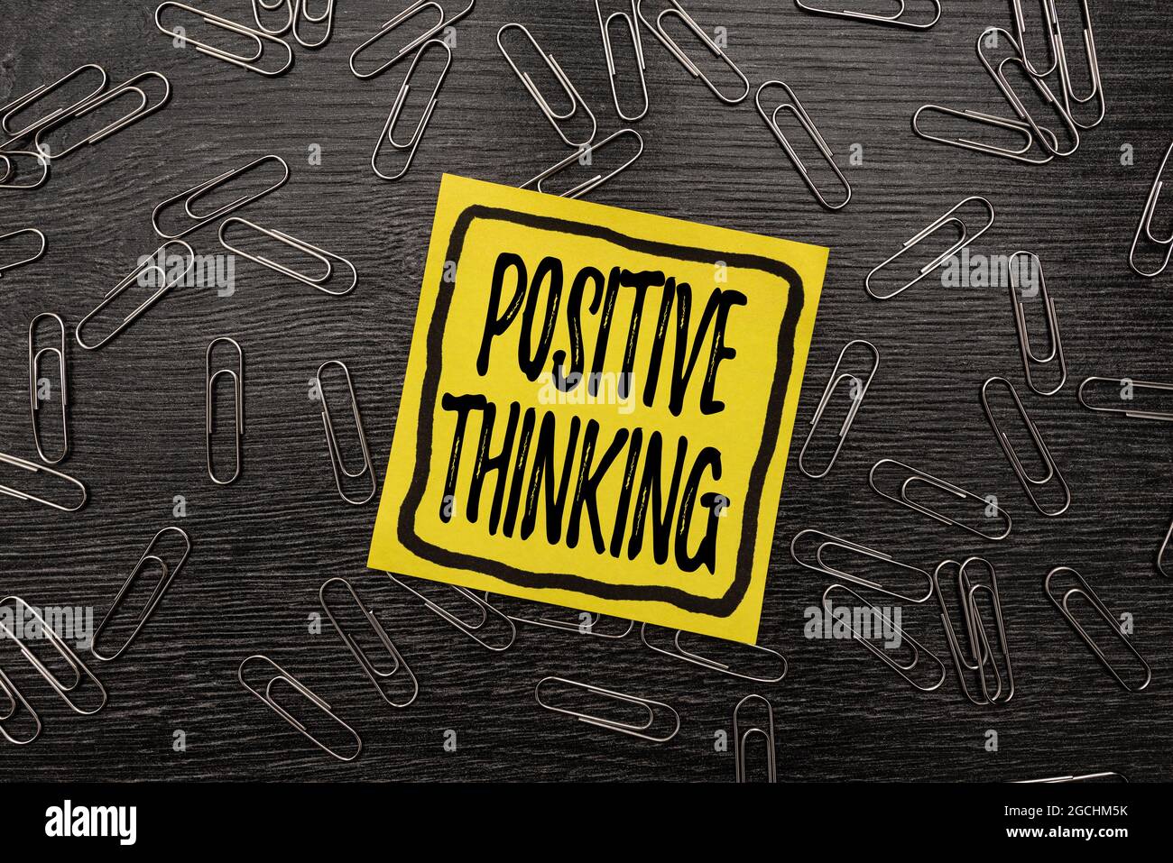 Conceptual caption Positive Thinking. Business approach mental attitude ...