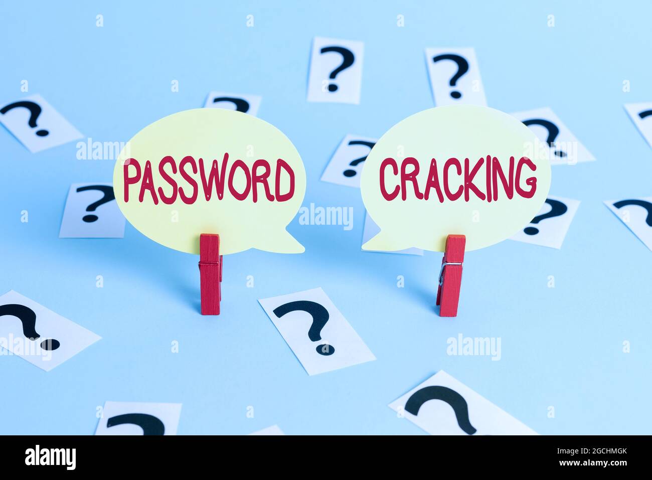Text caption presenting Password Cracking. Conceptual photo measures ...