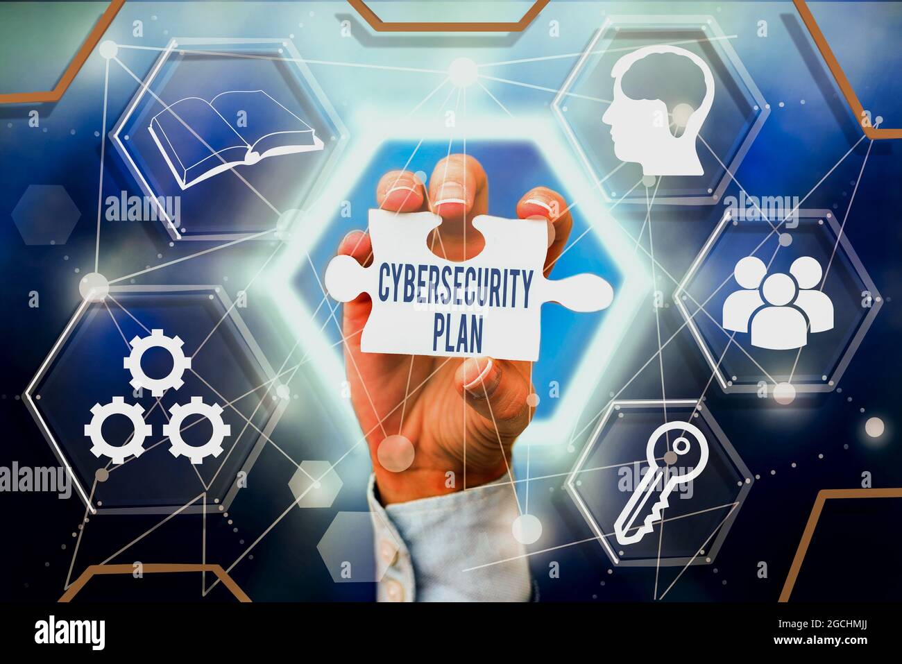 Text sign showing Cybersecurity Plan. Business idea Techniques of ...