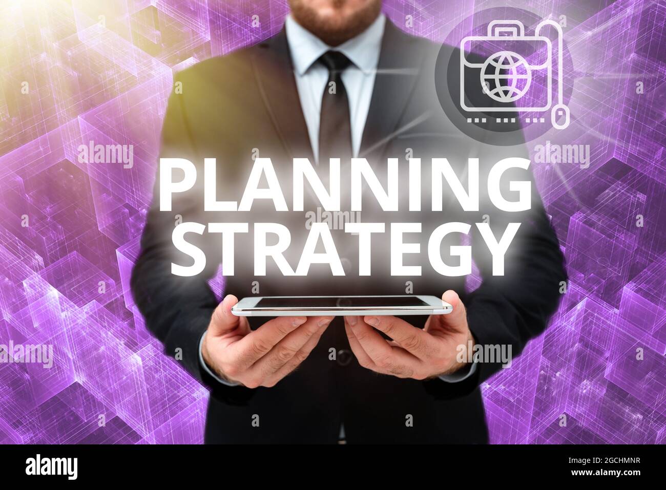 Sign displaying Planning Strategy. Concept meaning systematic process ...