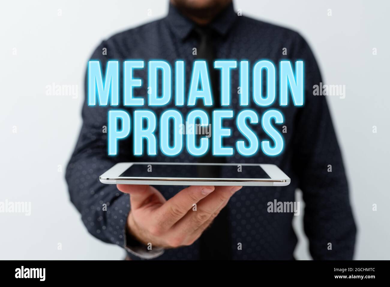 Handwriting text Mediation Process. Business showcase informal and ...