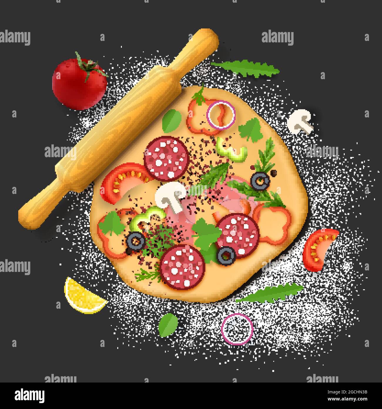 Italian menu book Stock Vector Images - Alamy