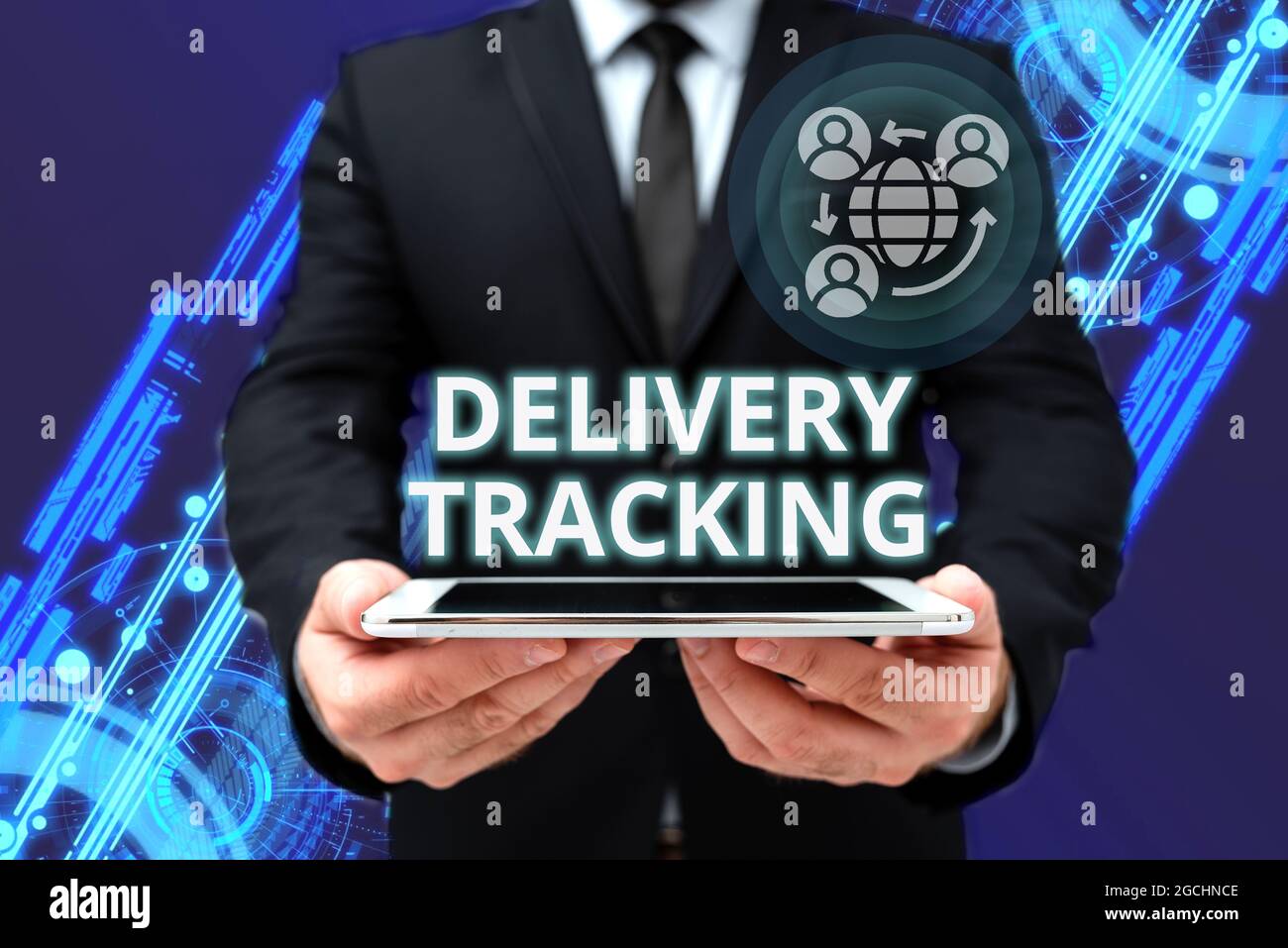 Handwriting text Delivery Tracking. Business overview the process of ...