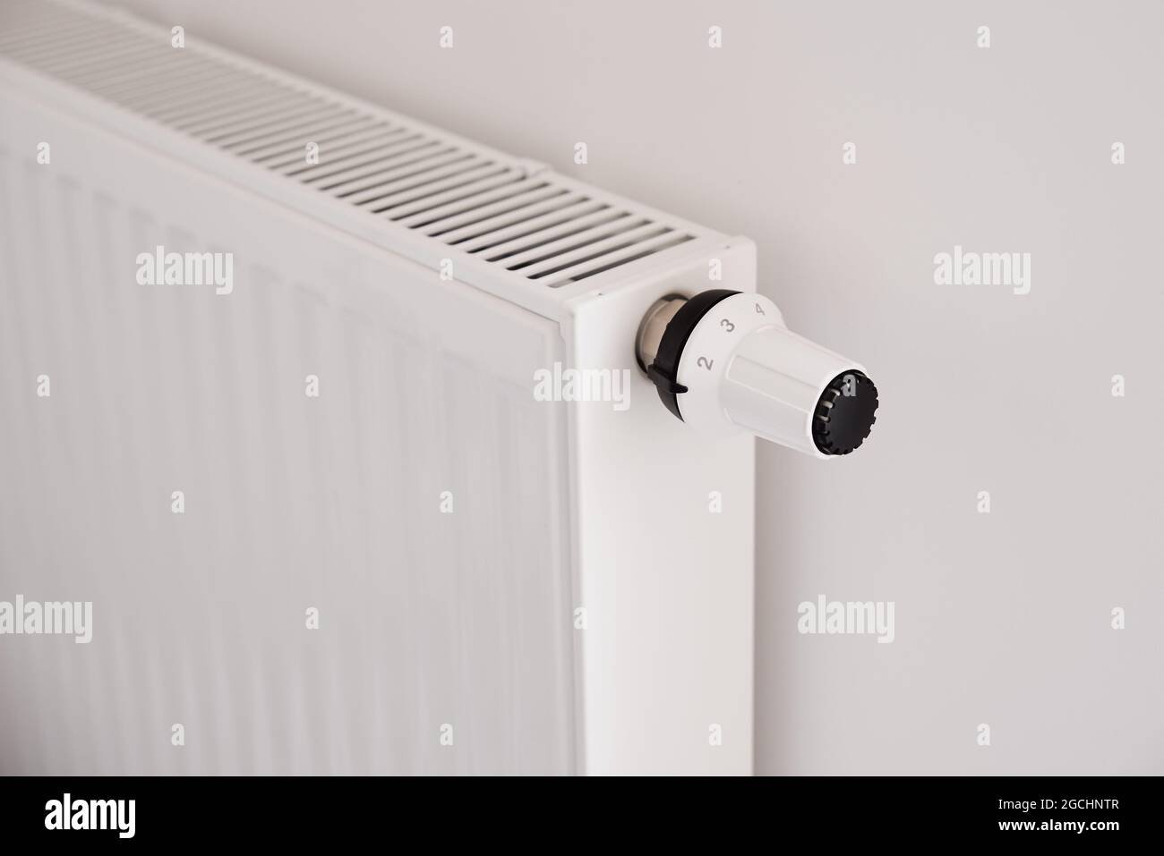 Heat radiator knob. Adjusting temperature on heating radiator Stock ...