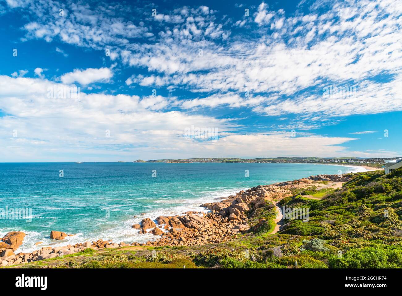 Port Elliot with the Heritage trail running along picturesque coastline ...