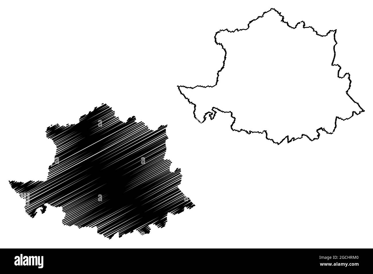 Map of caceres Stock Vector Images - Alamy