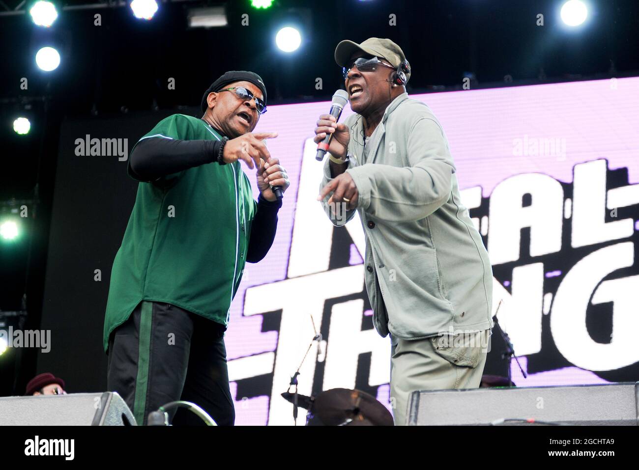 The Real Thing performing at Lets Rock Leeds , Leeds Stock Photo - Alamy