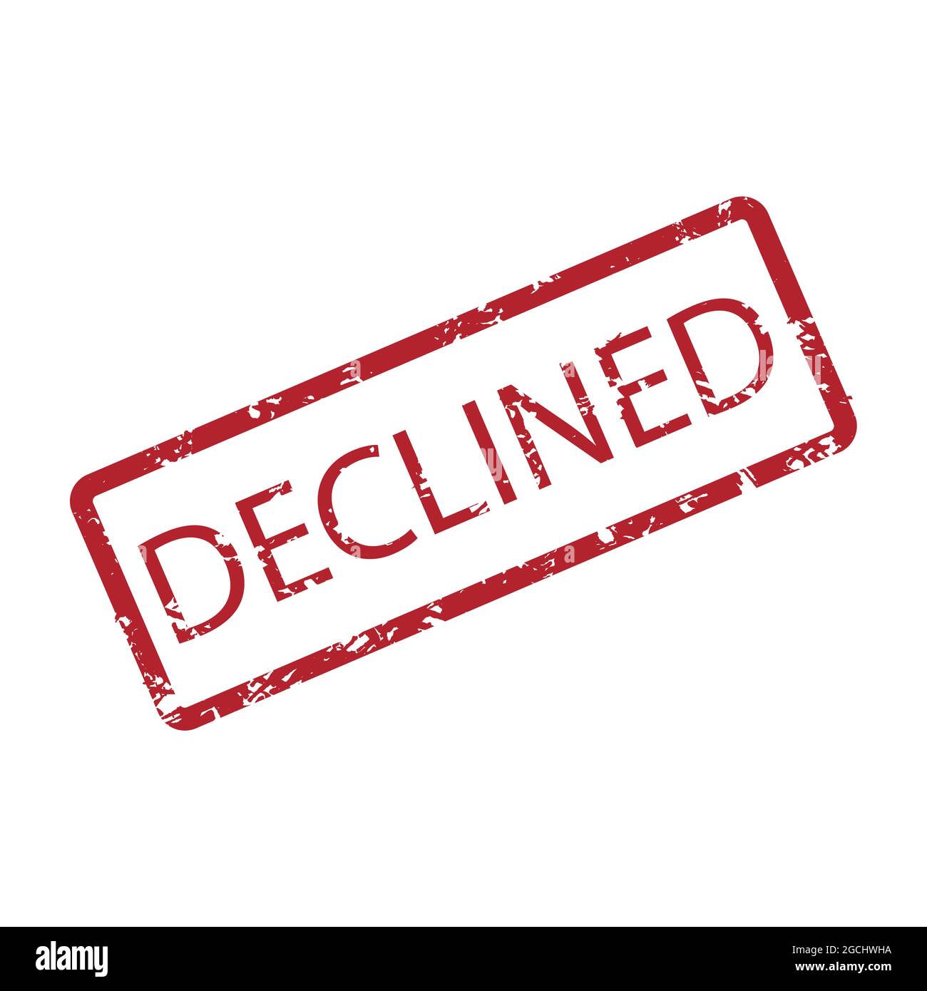 Declined stamp Stock Vector Images - Alamy