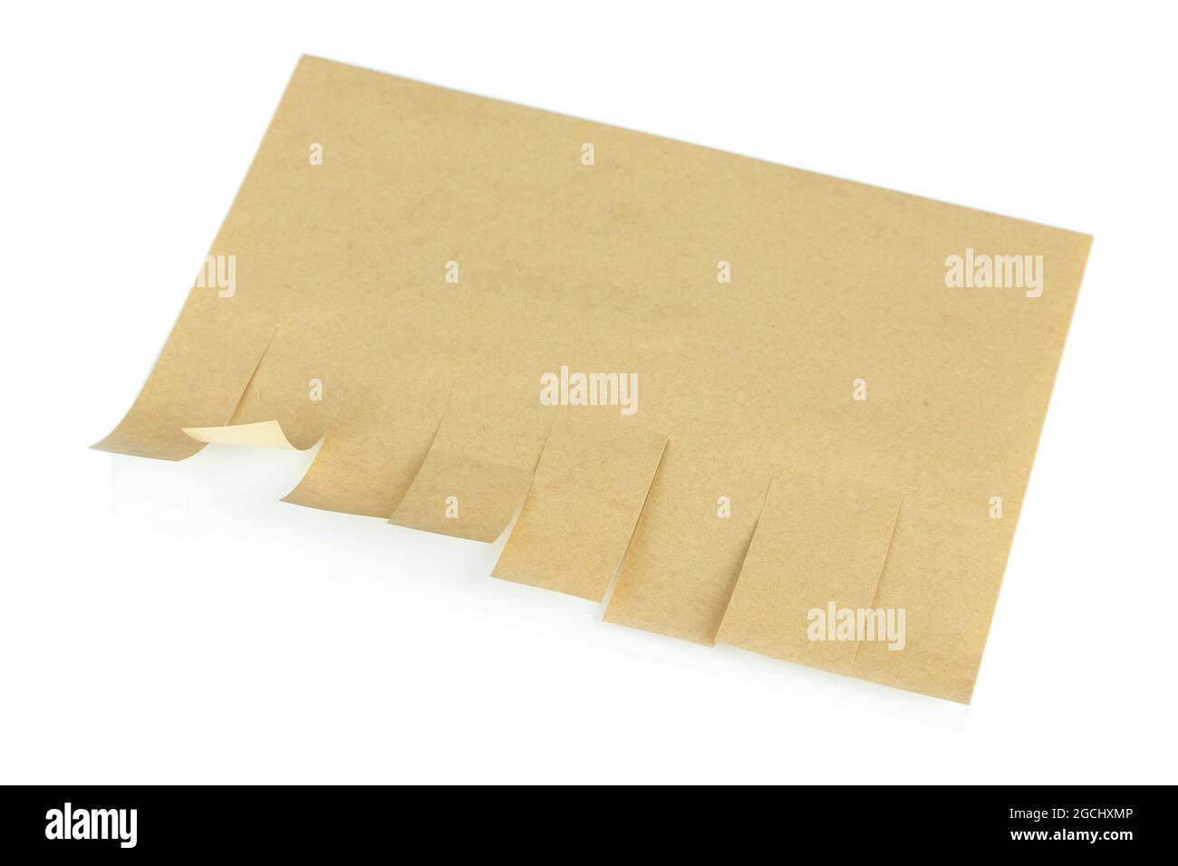 Paper ads isolated on white Stock Photo - Alamy