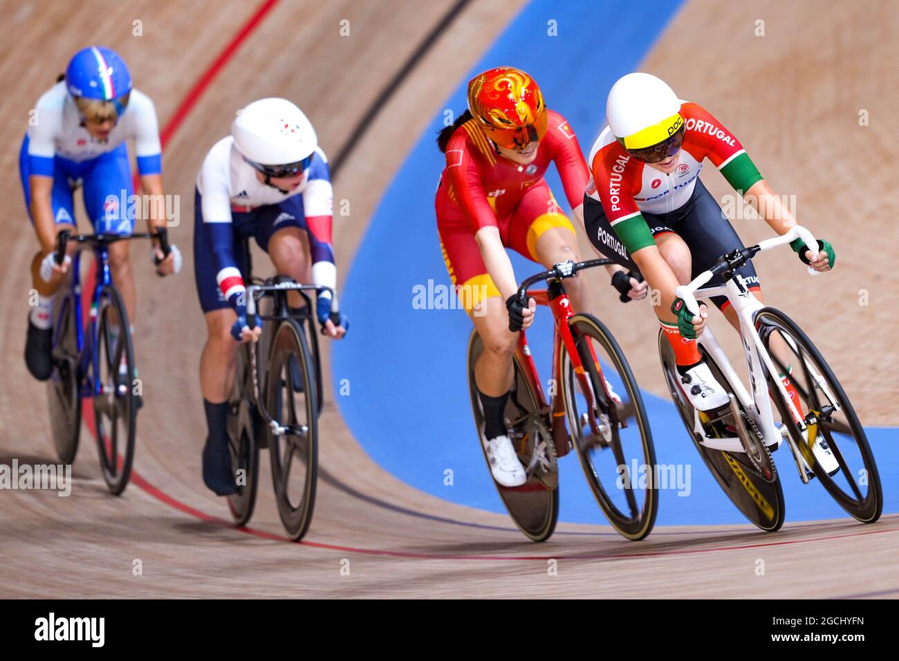 Shizuoka, Japan. 8th Aug, 2021. Jiali Liu (CHN), Maria Martins (POR ...