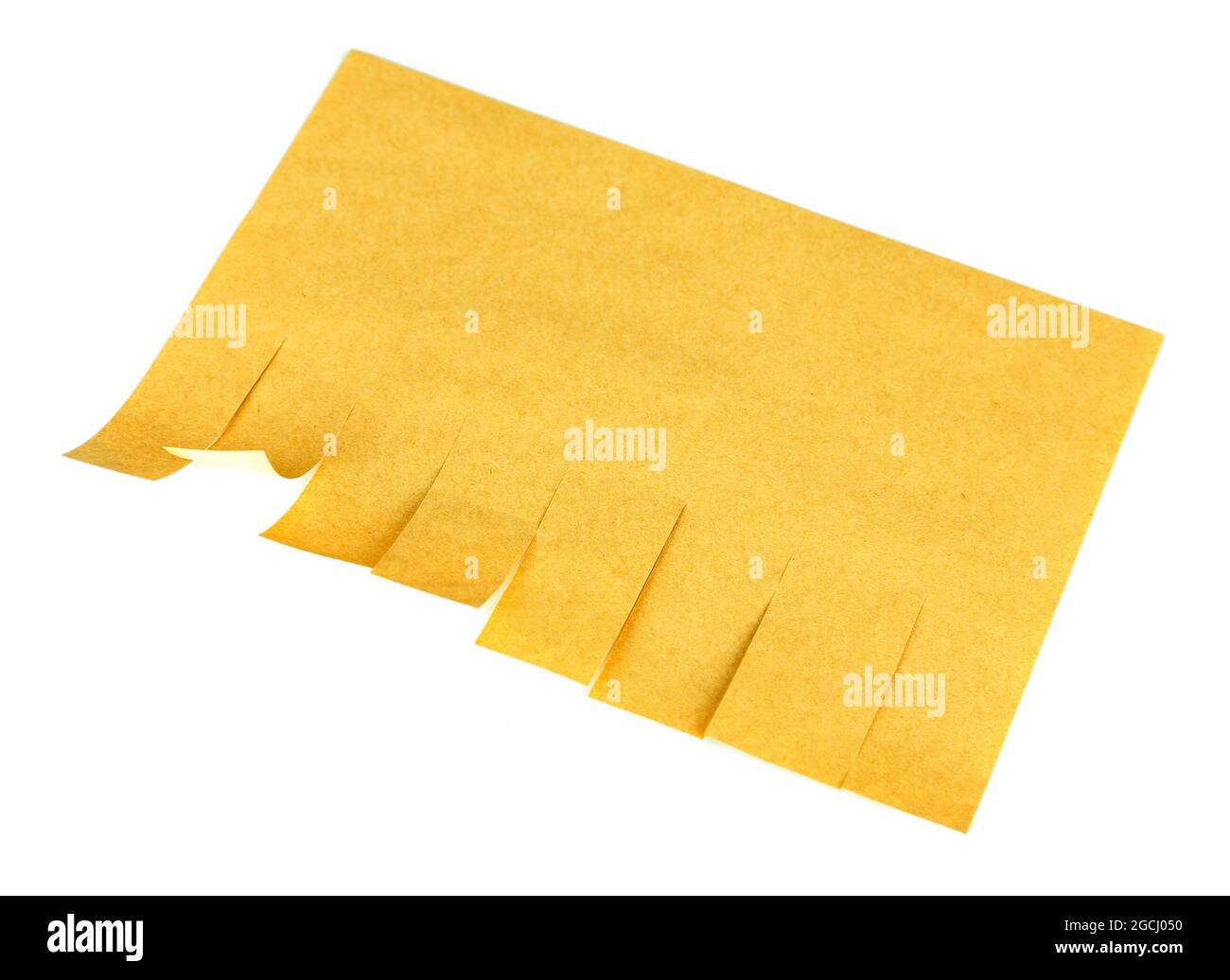 Paper ads isolated on white Stock Photo - Alamy