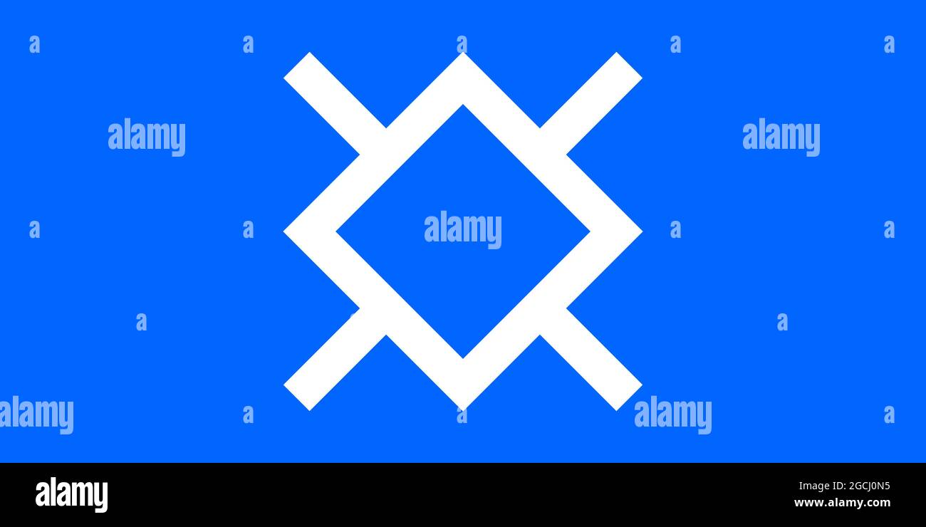 Northern Cheyenne flag in real proportions and colors, vector image ...