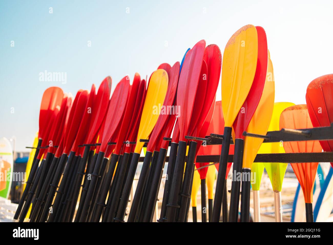 Paddle pontoon boat hi-res stock photography and images - Alamy
