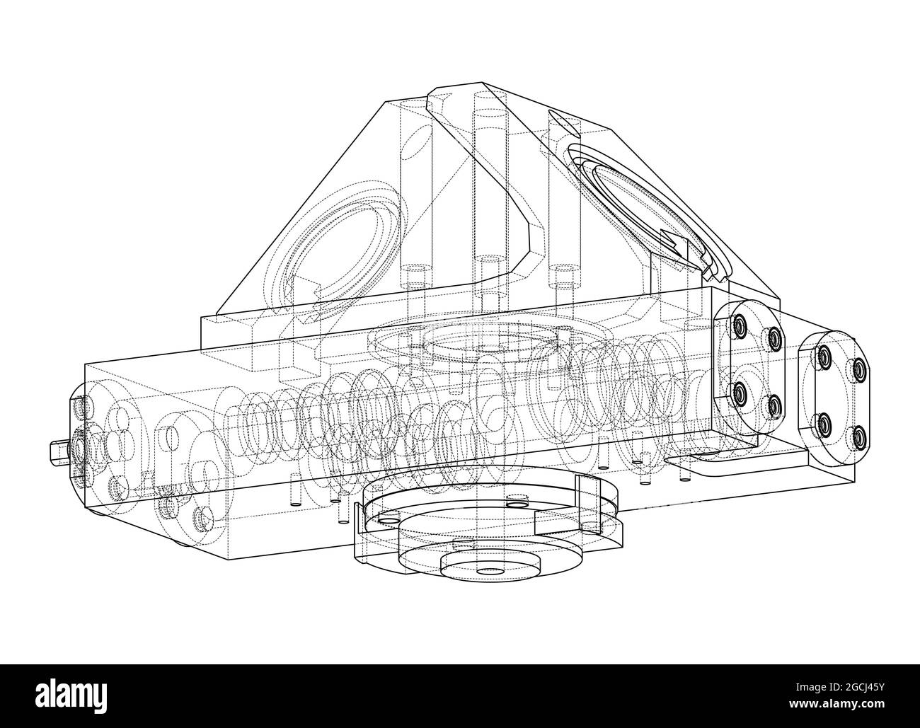 Abstract industry object concept. Vector Stock Vector Image & Art - Alamy