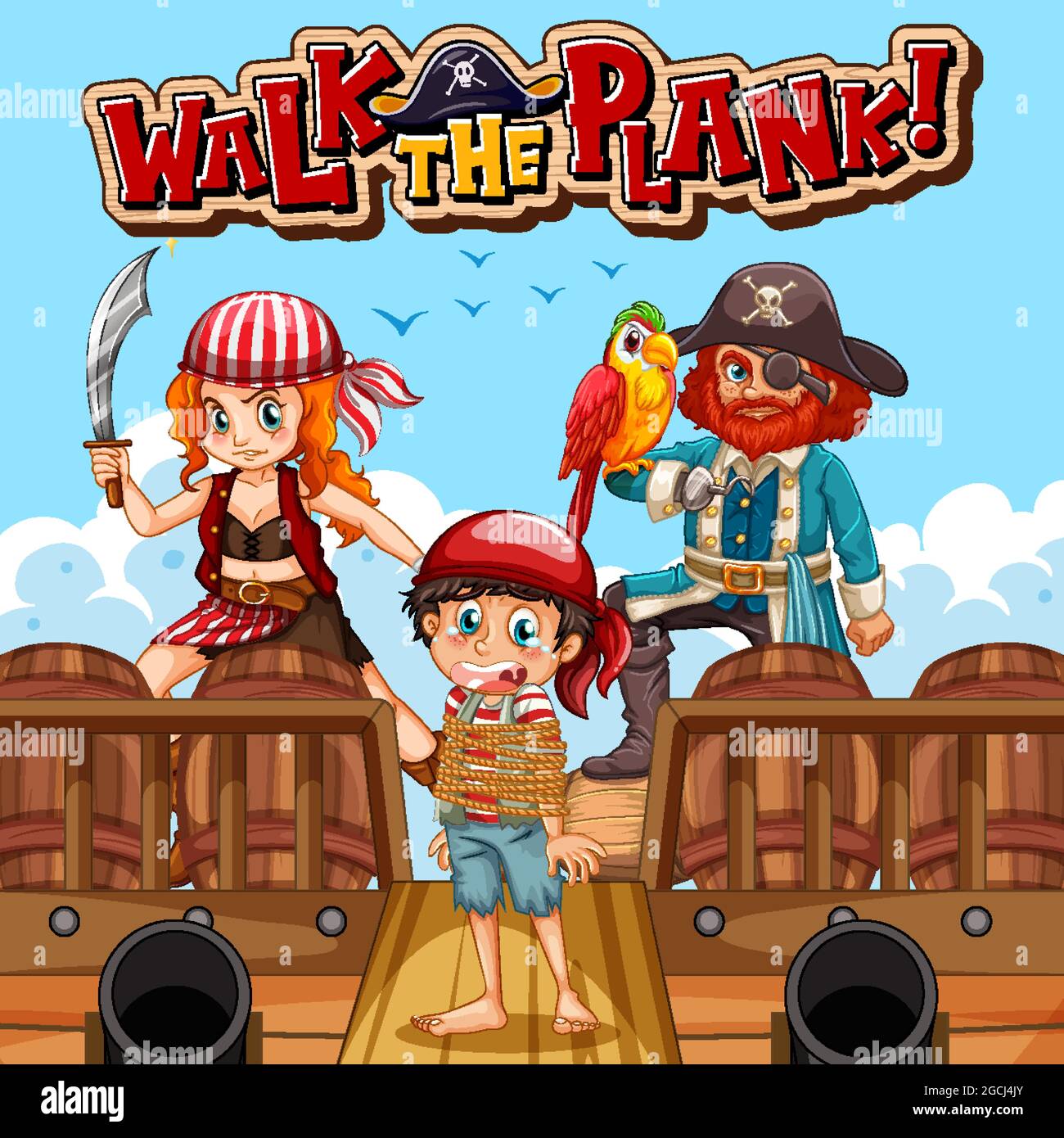 Pirate, walk the plank hi-res stock photography and images - Alamy