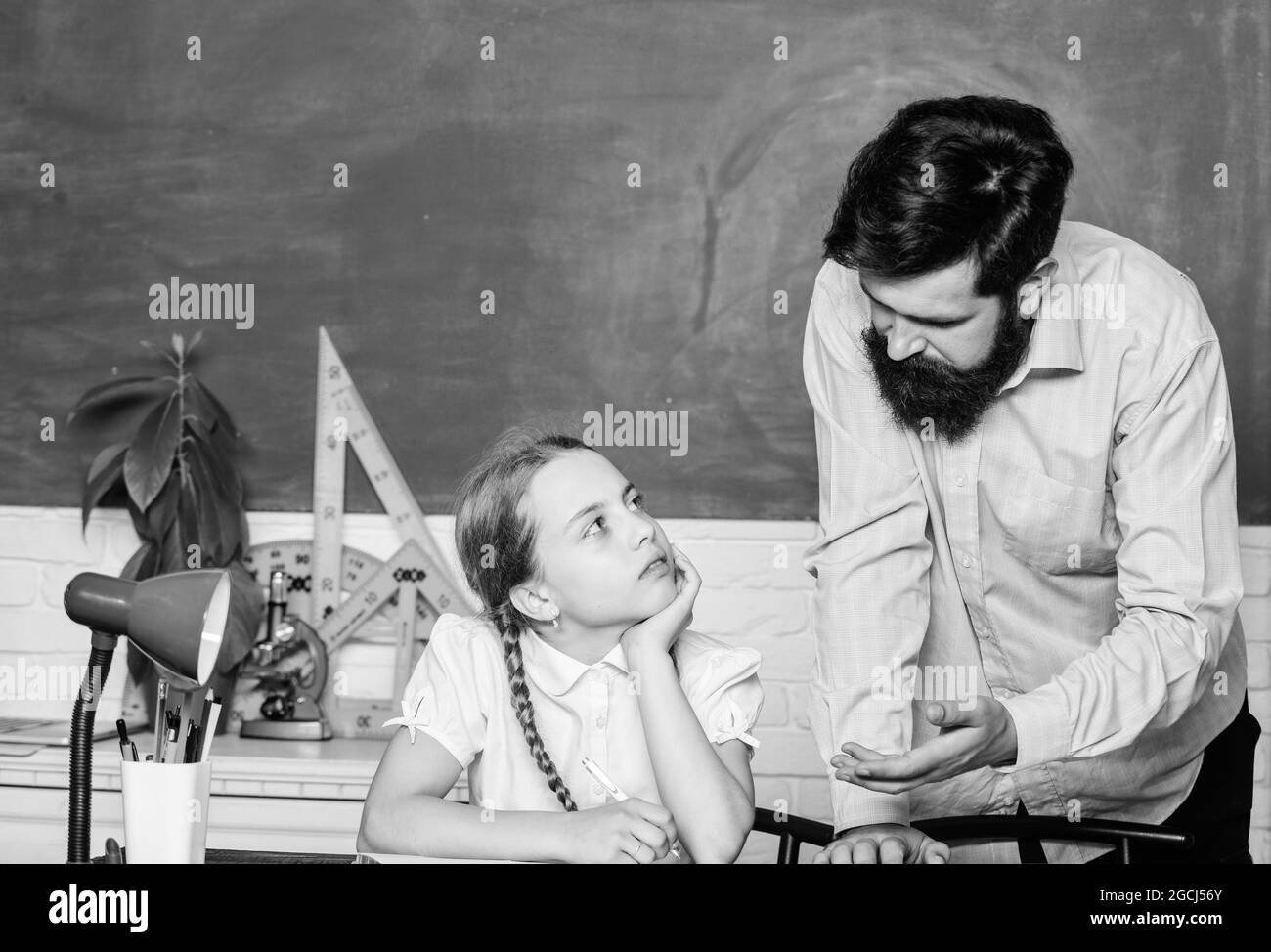 Private lesson. Homeschooling with father. Pedagogue skills. School ...